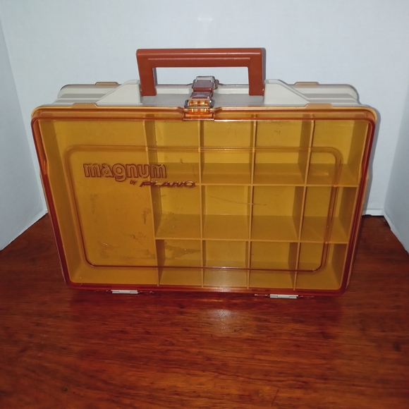 Other | Vintage Plano Magnum Model 1119 2 Sided Tackle Box 13x1x5 ...
